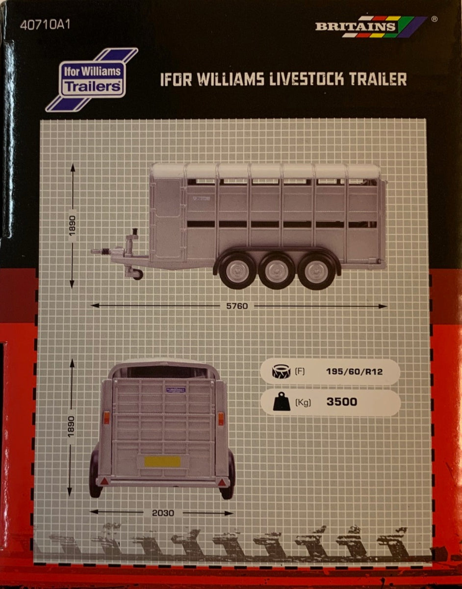 40710A1 BRITAINS IFOR WILLIAMS LIVESTOCK TRAILER – Awen Teifi